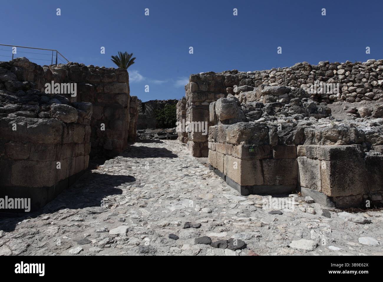Tel Megiddo, Armageddon, ruins of a Cana'anite Gate, a fortified gate ...