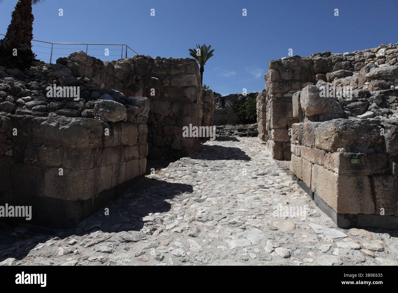 Tel Megiddo, Armageddon, ruins of a Cana'anite Gate, a fortified gate ...