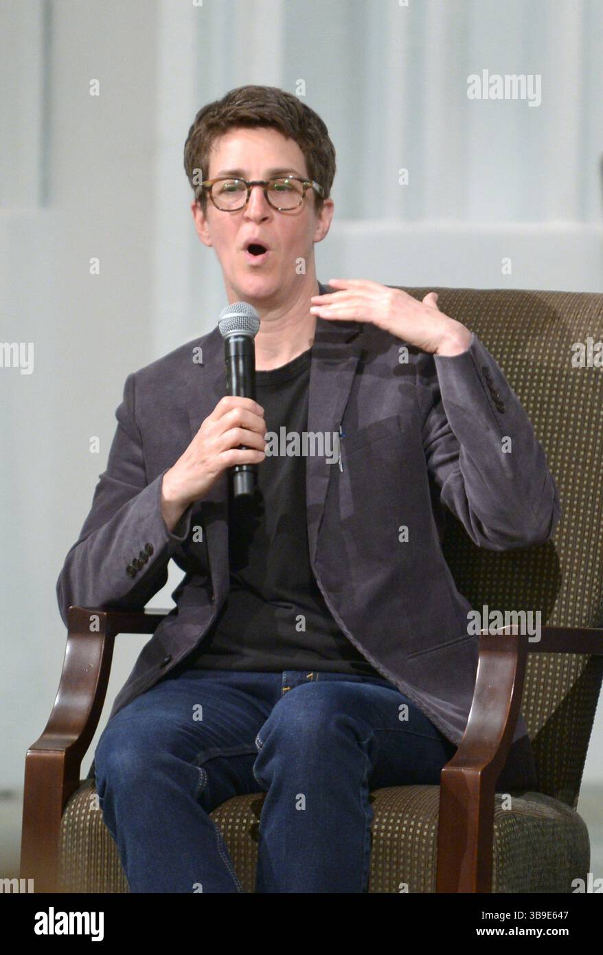 Miami, Florida, USA. 08th May, 2025. MSNBC Host of The Rachel Maddow ...