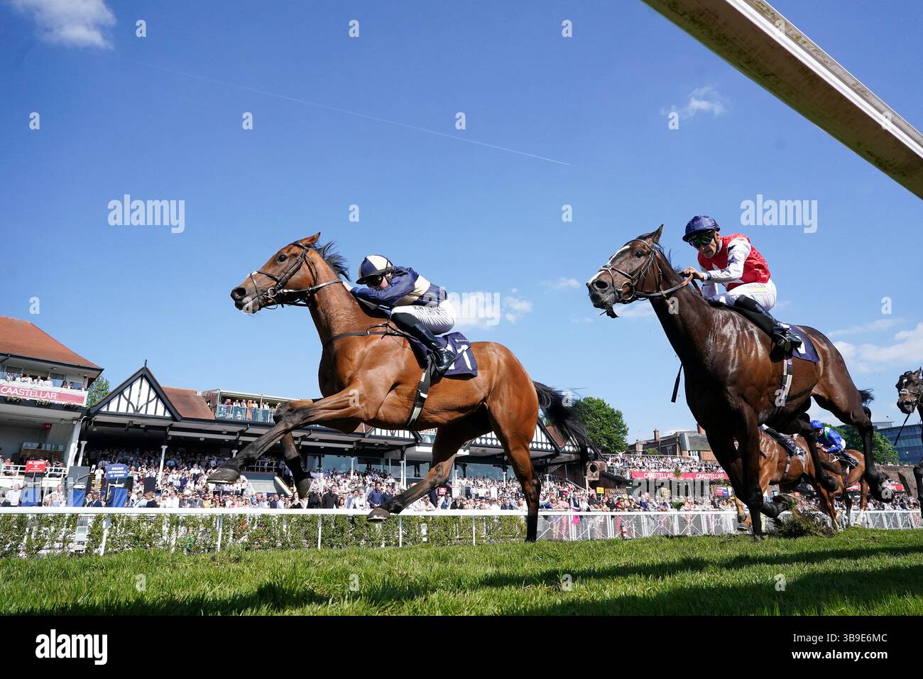 Let's Dream ridden by Warren Fentiman (left) on their way to winning ...