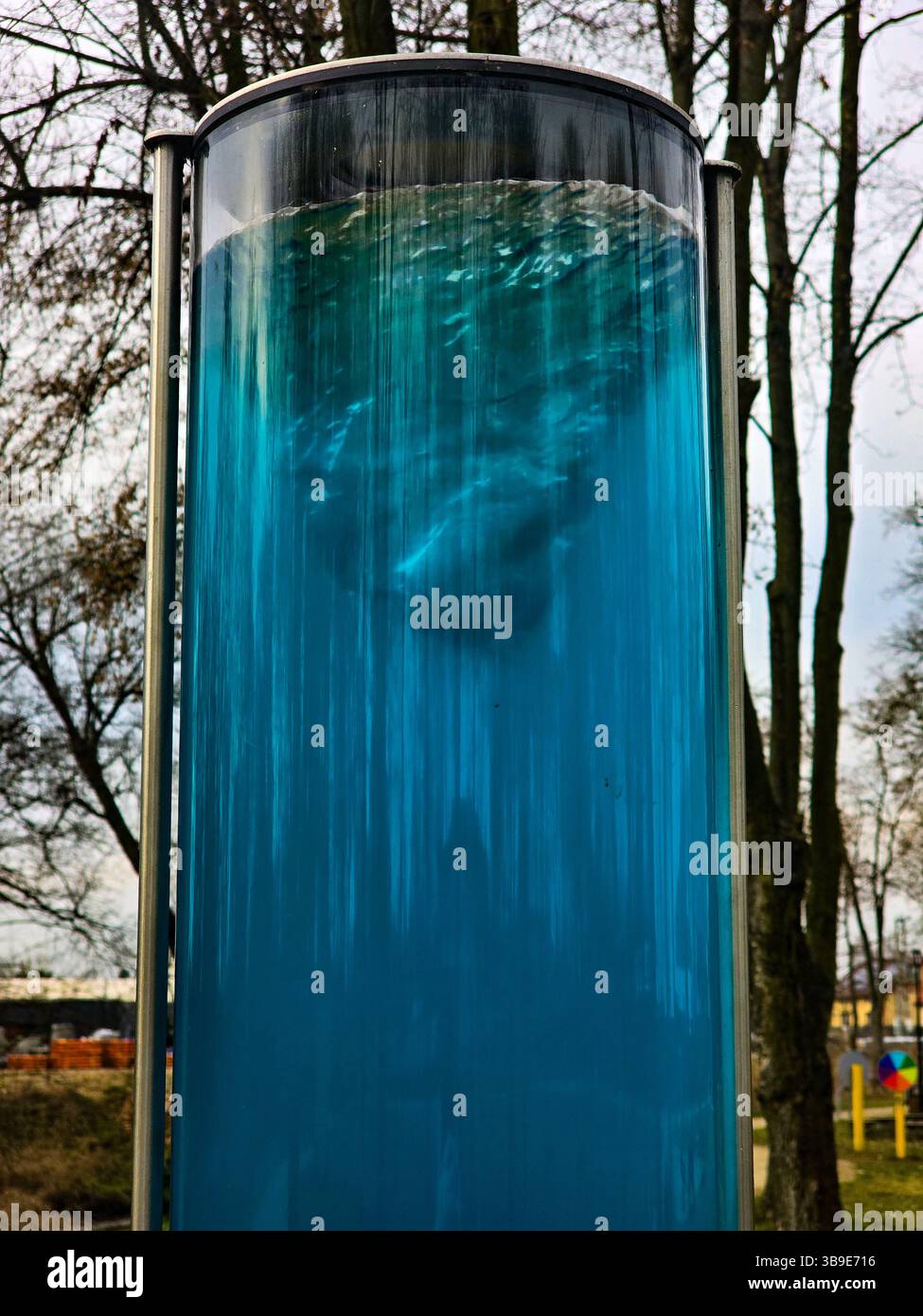 Interactive Science Park Exhibit with Newton's Cradle, Plasma Balls and ...