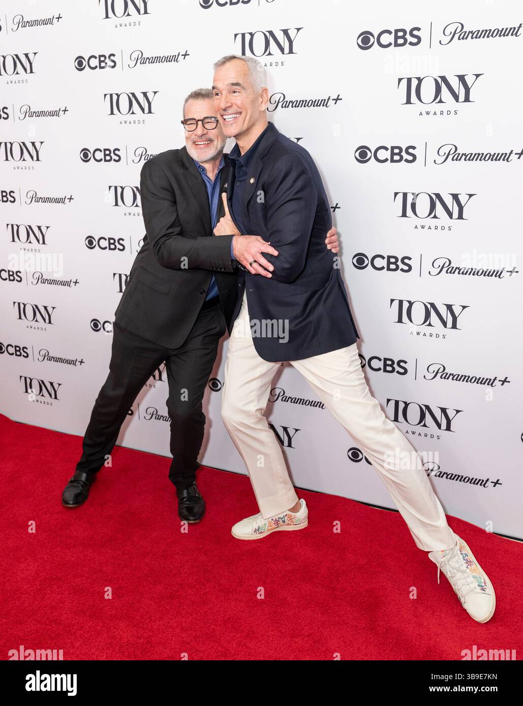 Mike Isaacson and Jerry Mitchell attends meet the 2025 78th Annual TONY ...