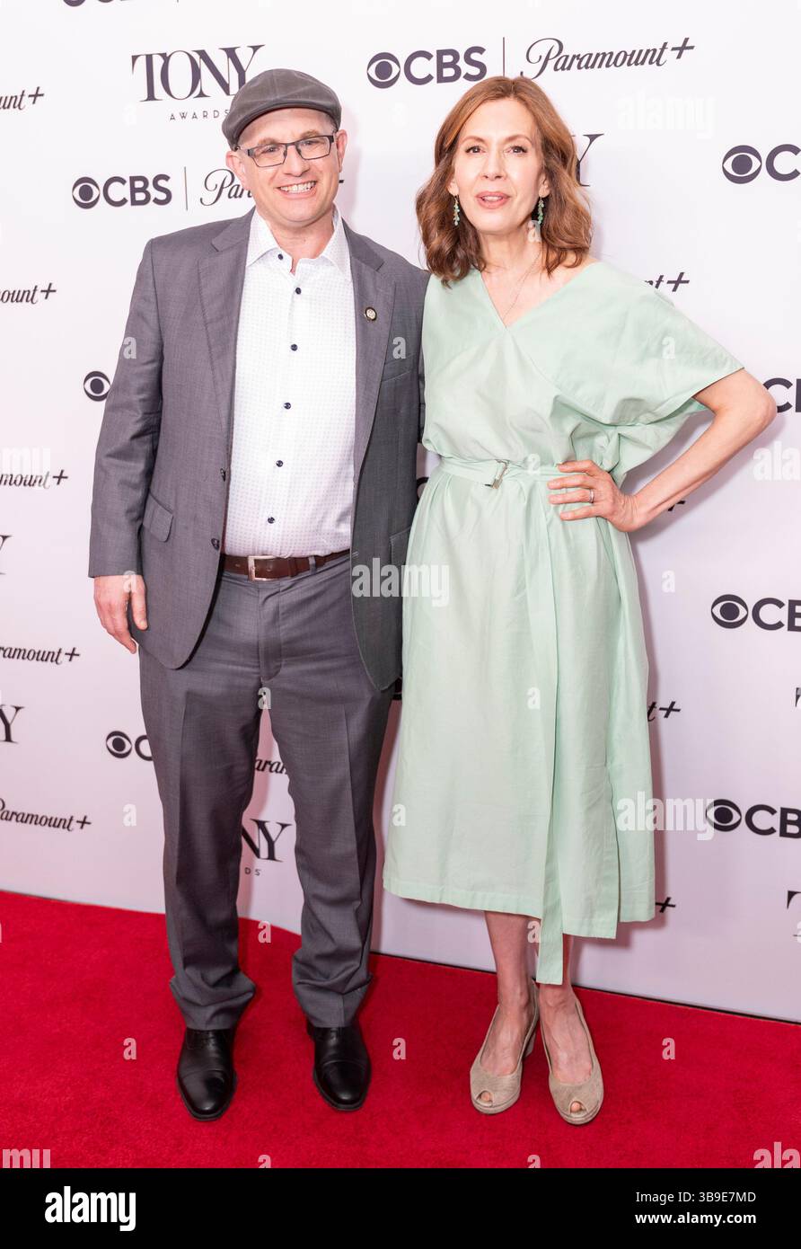 Jonathan Spector and Jessica Hecht attend meet the 2025 78th Annual ...