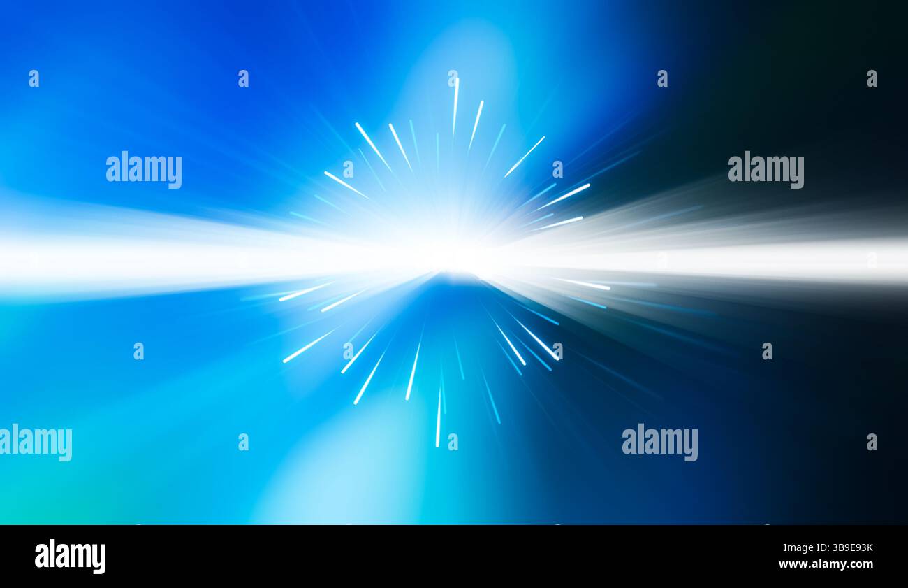 Bright Light Burst in Space .The lantern lights at night make it a ...