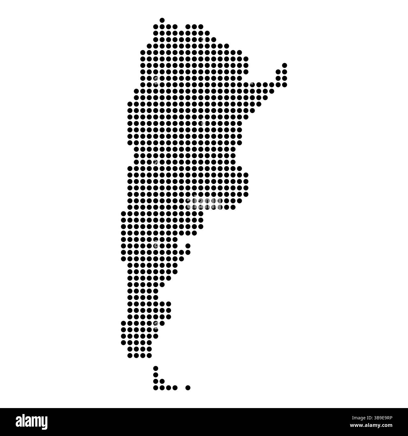 Argentina map symbol shape, travel web flat concept icon vector ...