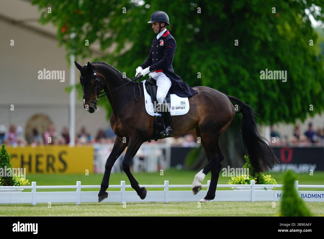 Harry Meade on Cavalier Crystal during the dressage stage on day three ...