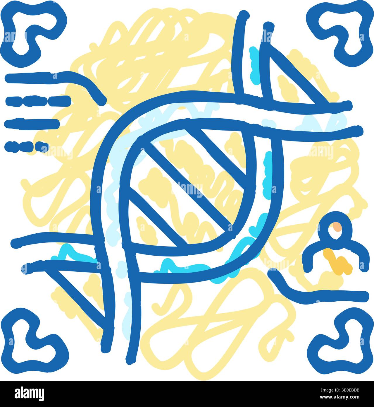 dna sequencing icon doodle illustration Stock Vector Image & Art - Alamy