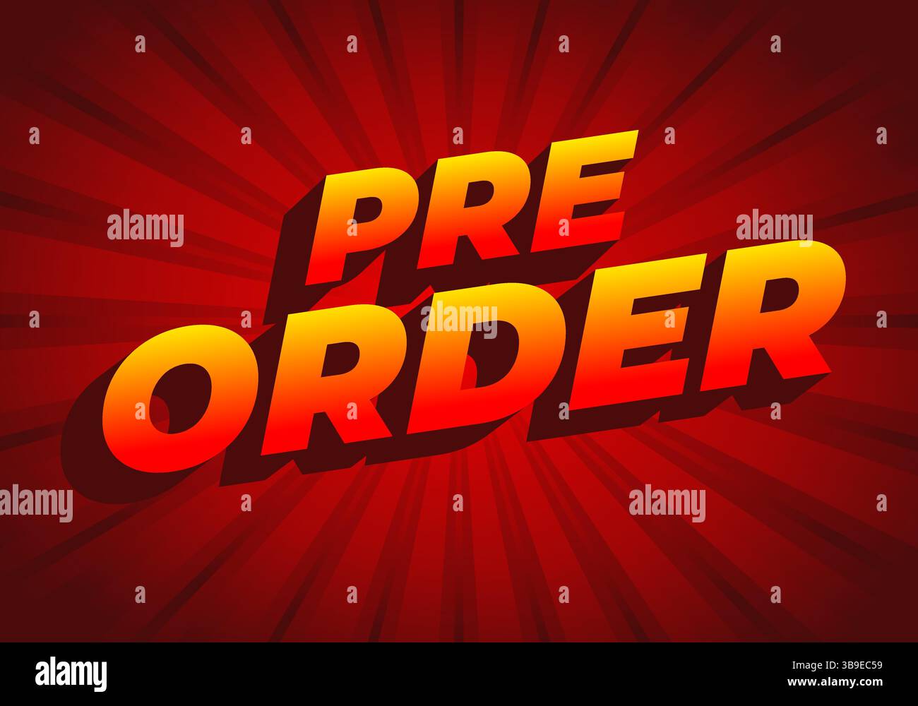 Pre order. Text effect design for social media or print media needs ...