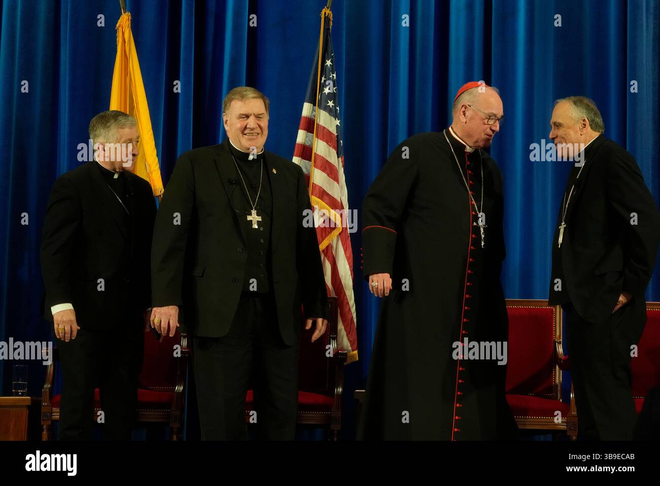 From left, Cardinals Blase Cupich of Chicago, Joseph Tobin of Newark ...