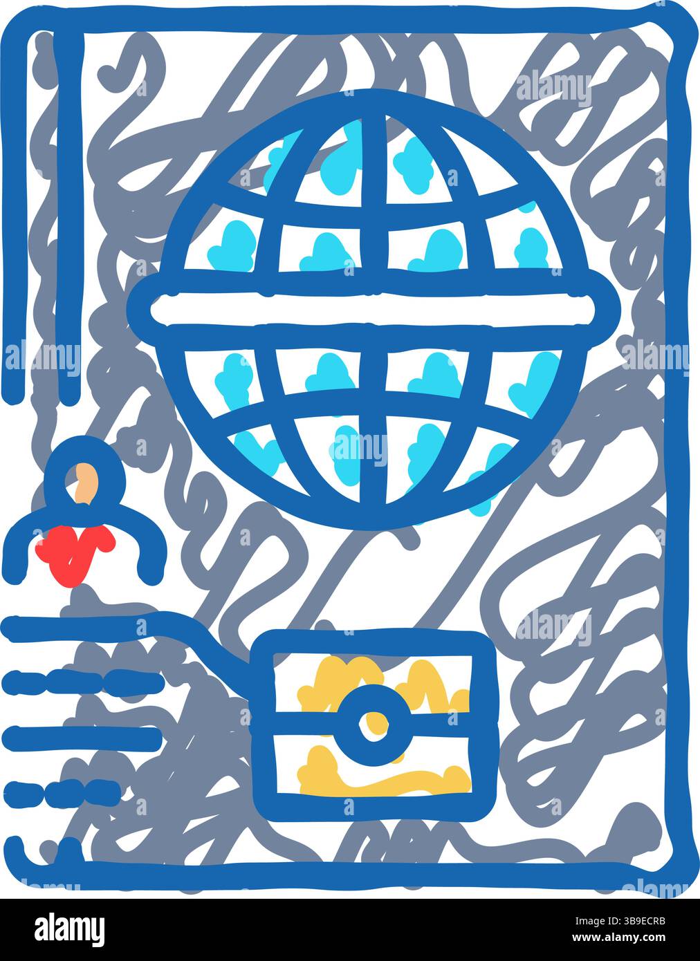 Passport biometric data identification Stock Vector Images - Alamy