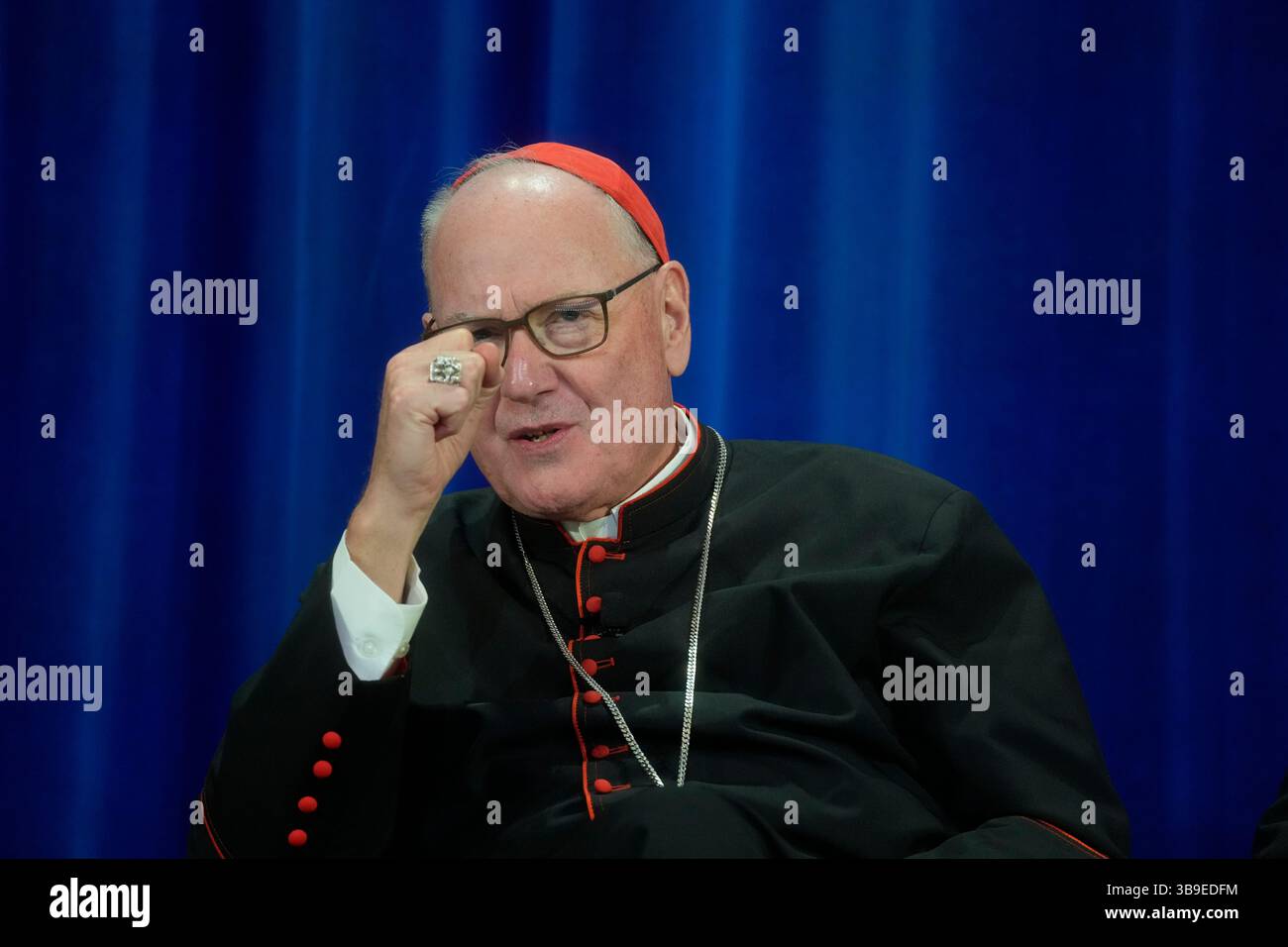 Cardinal Timothy Dolan of NY attends a press conference at the North ...