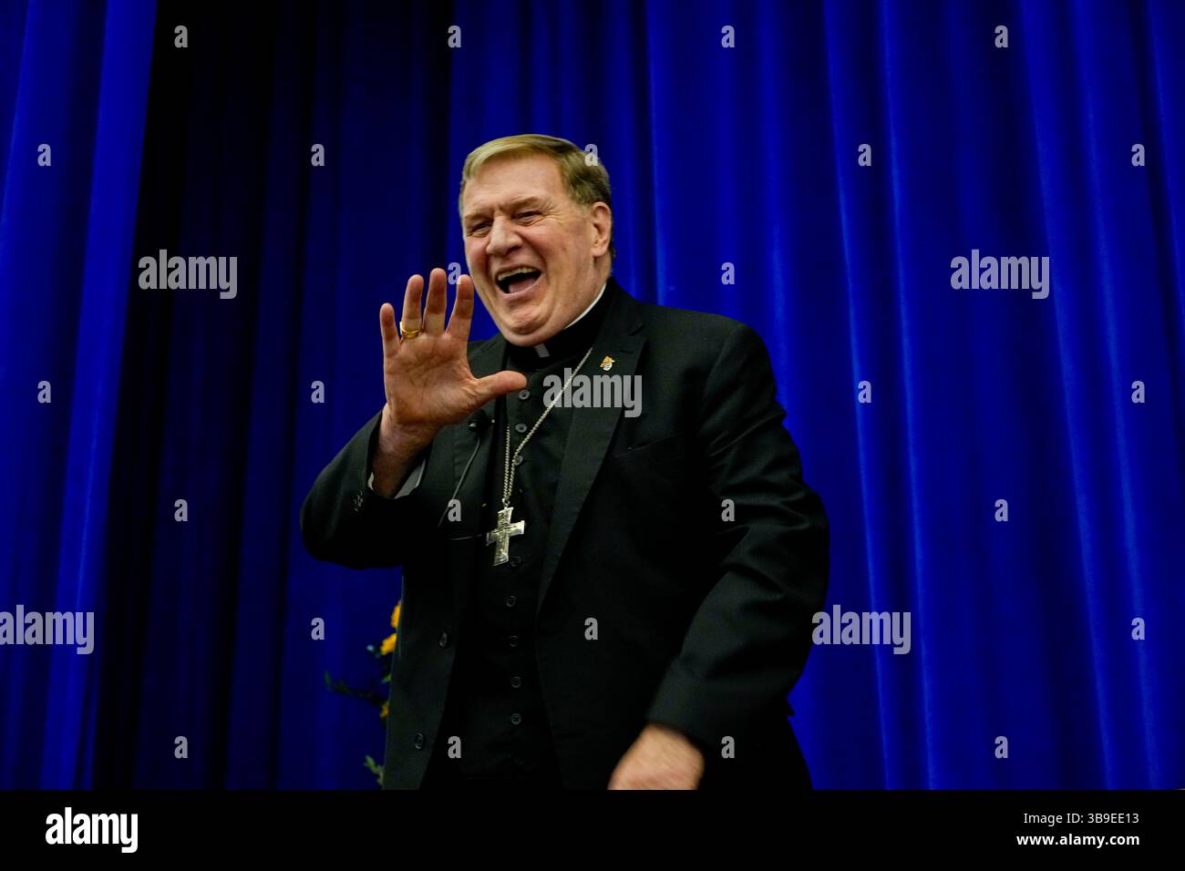 Cardinal Joseph Tobin of Newark attends a press conference at the North ...