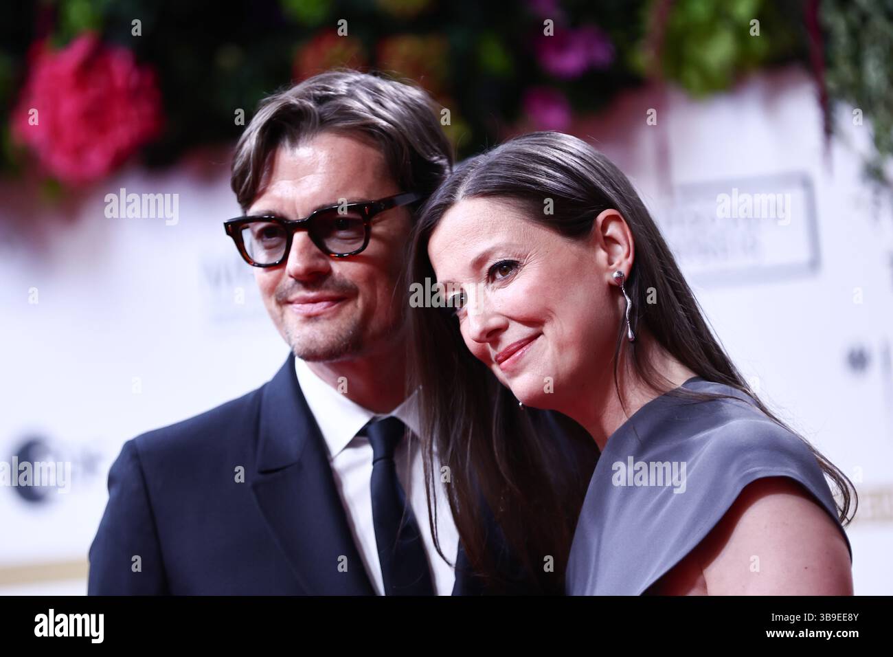 Berlin, Germany. 09th May, 2025. Alexandra Maria Lara (r), actress, and ...