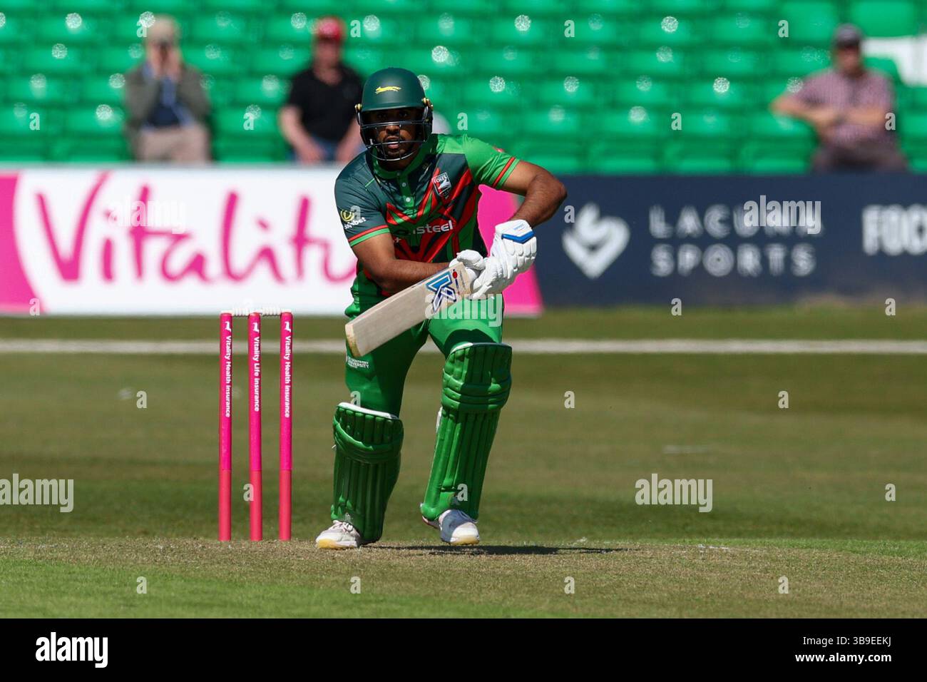 United Kingdom, Leicester, 09 May 2025, Leicestershire's Rishi Patel ...