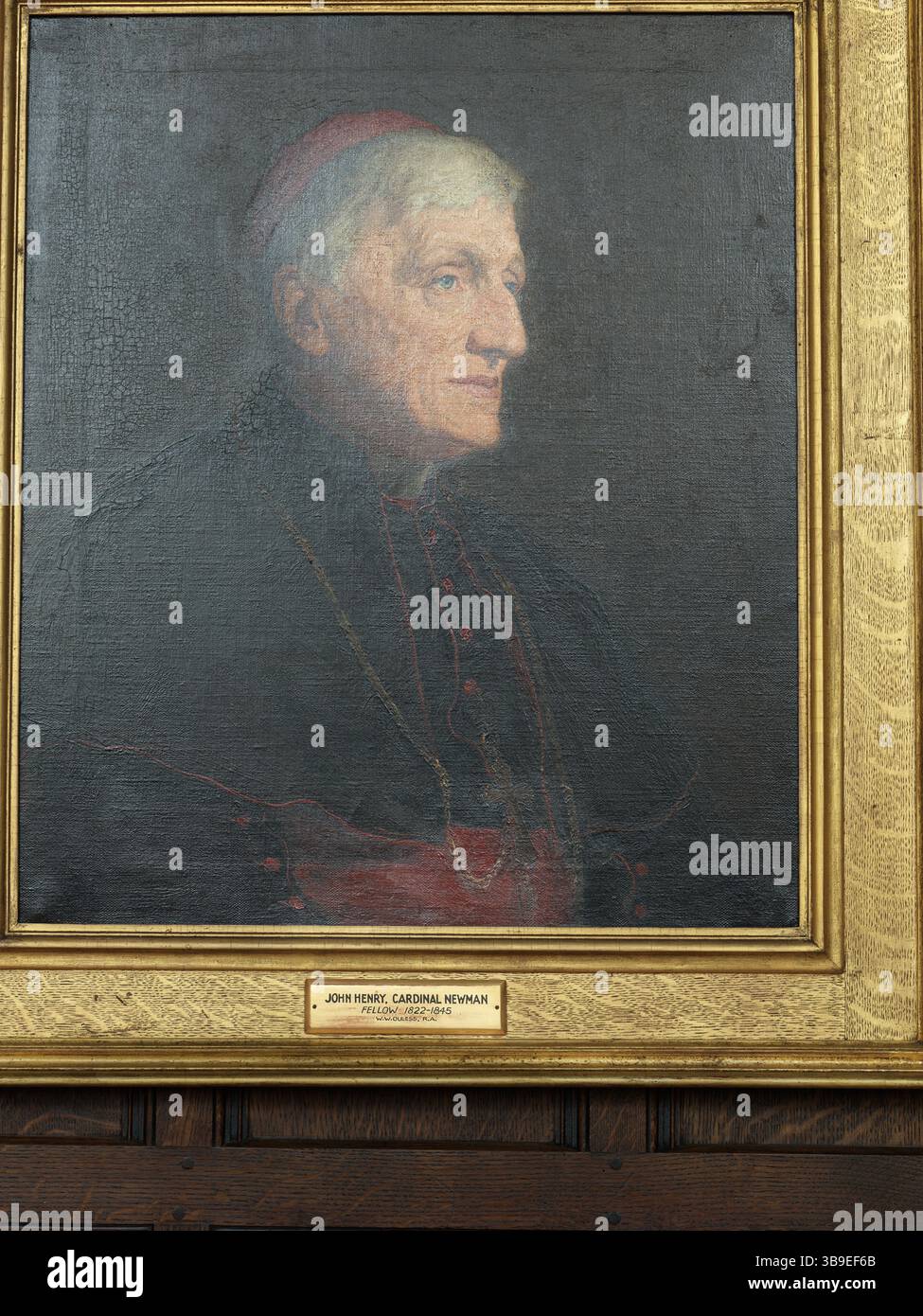 Portrait, of John Henry Cardinal Newman, in the dining Hall at Oriel ...