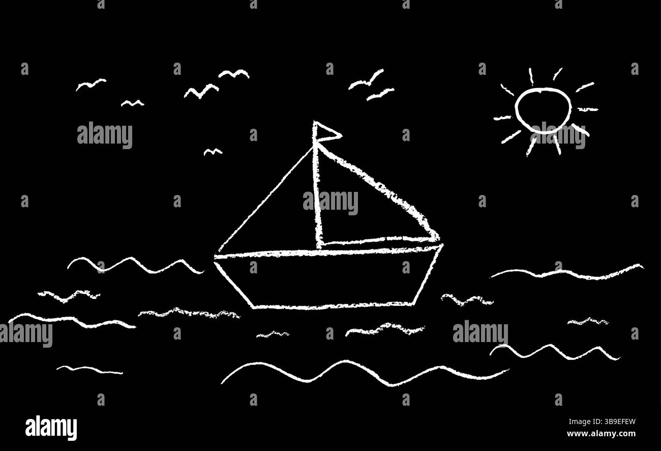 Child waves Black and White Stock Photos & Images - Alamy