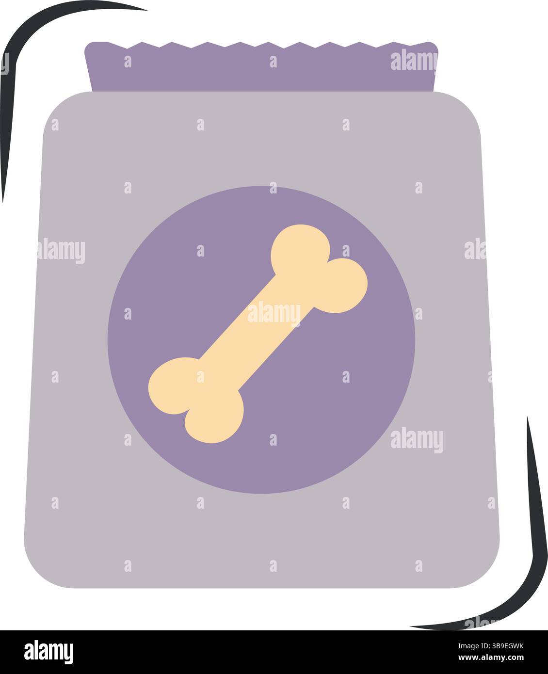 Dog treat bag icon Stock Vector Images - Alamy