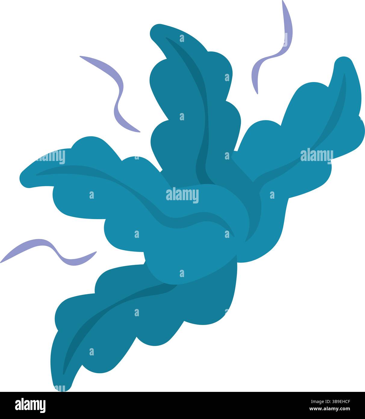 Blue leafy abstract cluster hi-res stock photography and images - Alamy