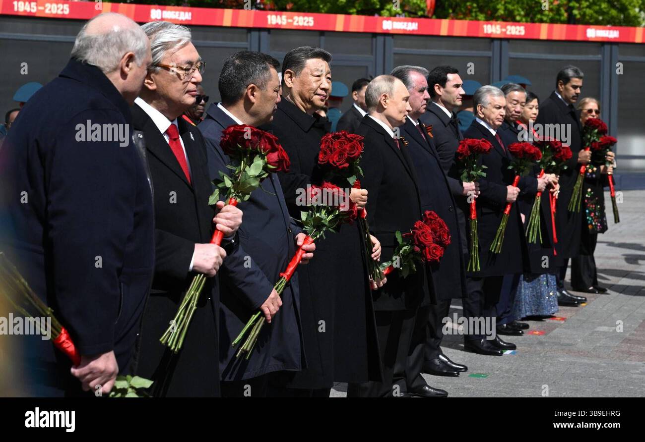 President of Russia, Vladimir Putin joined by the heads of foreign ...