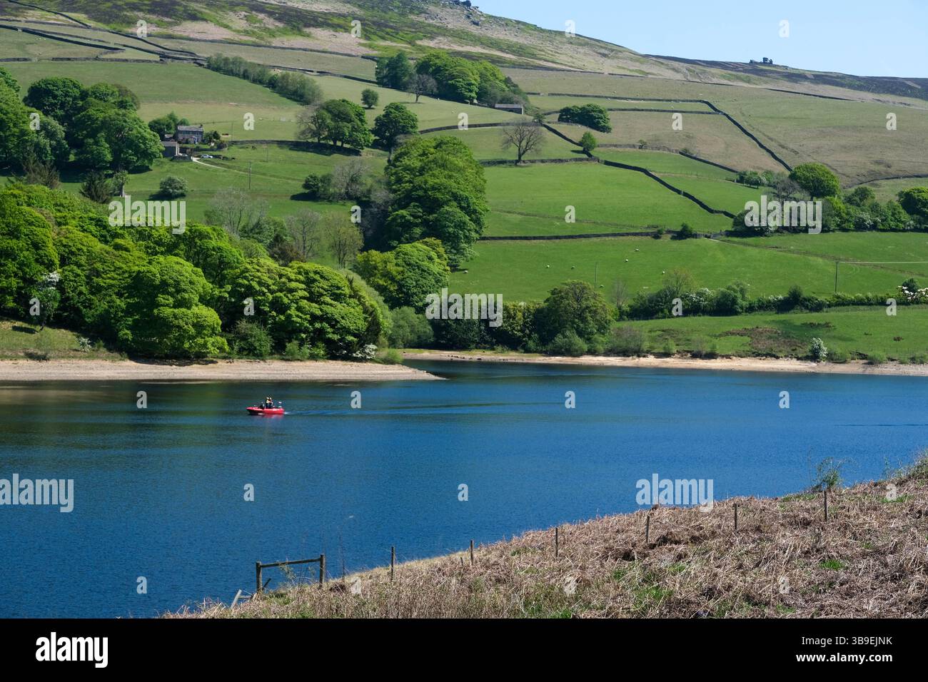 Low water at Ladybower reservoir in Sheffield Stock Photo - Alamy