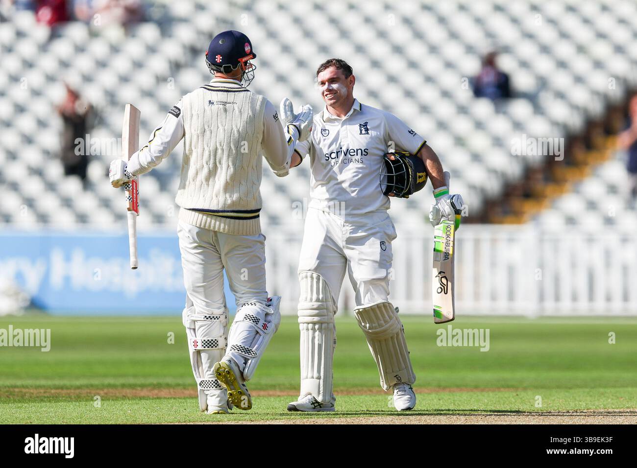 Birmingham, UK. 09th May, 2025. #30, Ed Barnard of Warwickshire ...