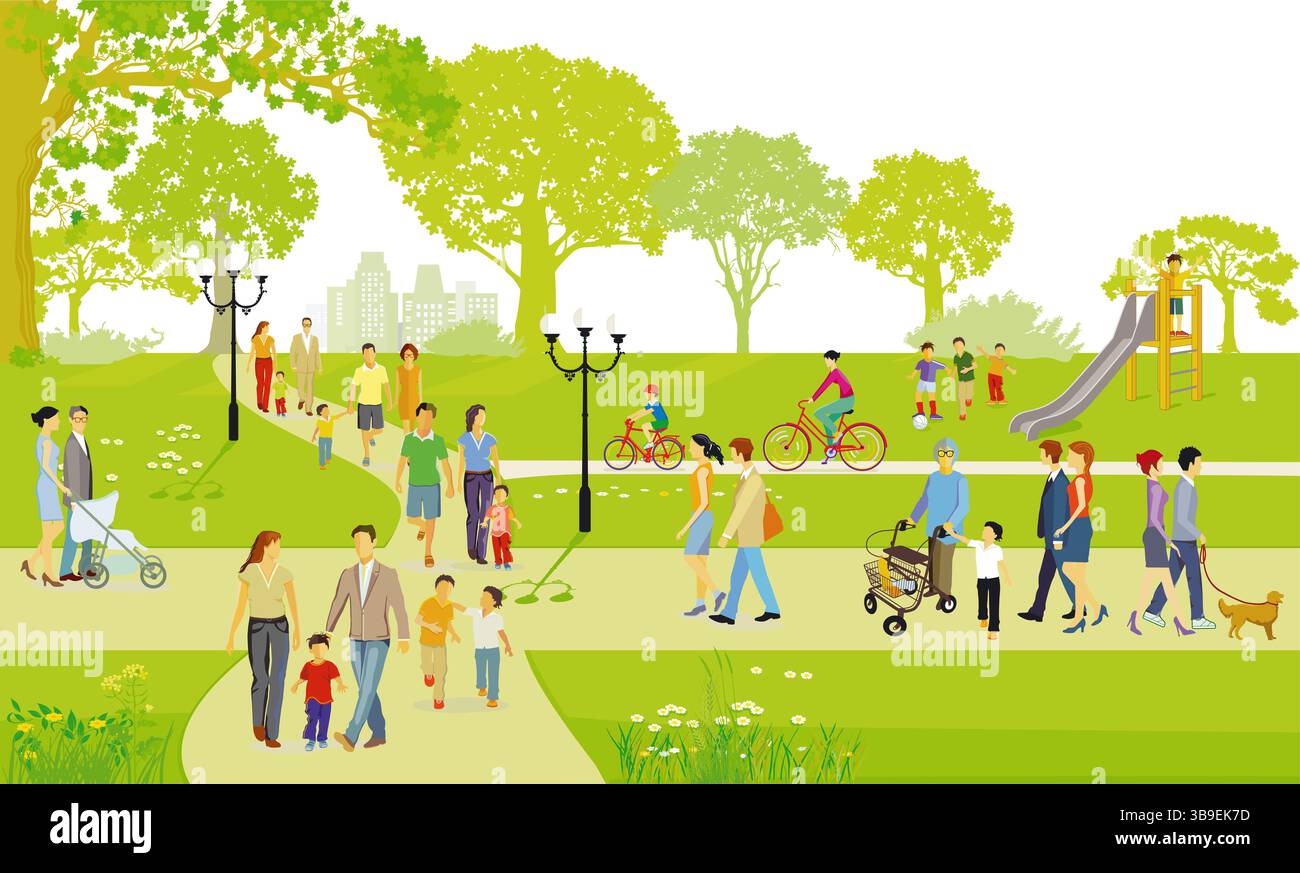 Families and others recreating in nature hi-res stock photography and ...