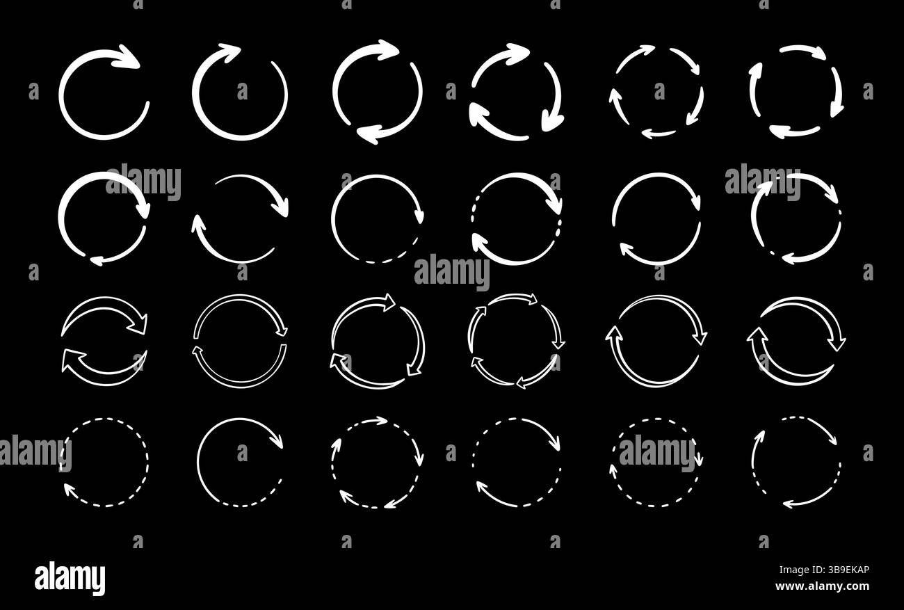 Vector recycle symbol drawn Stock Vector Images - Alamy