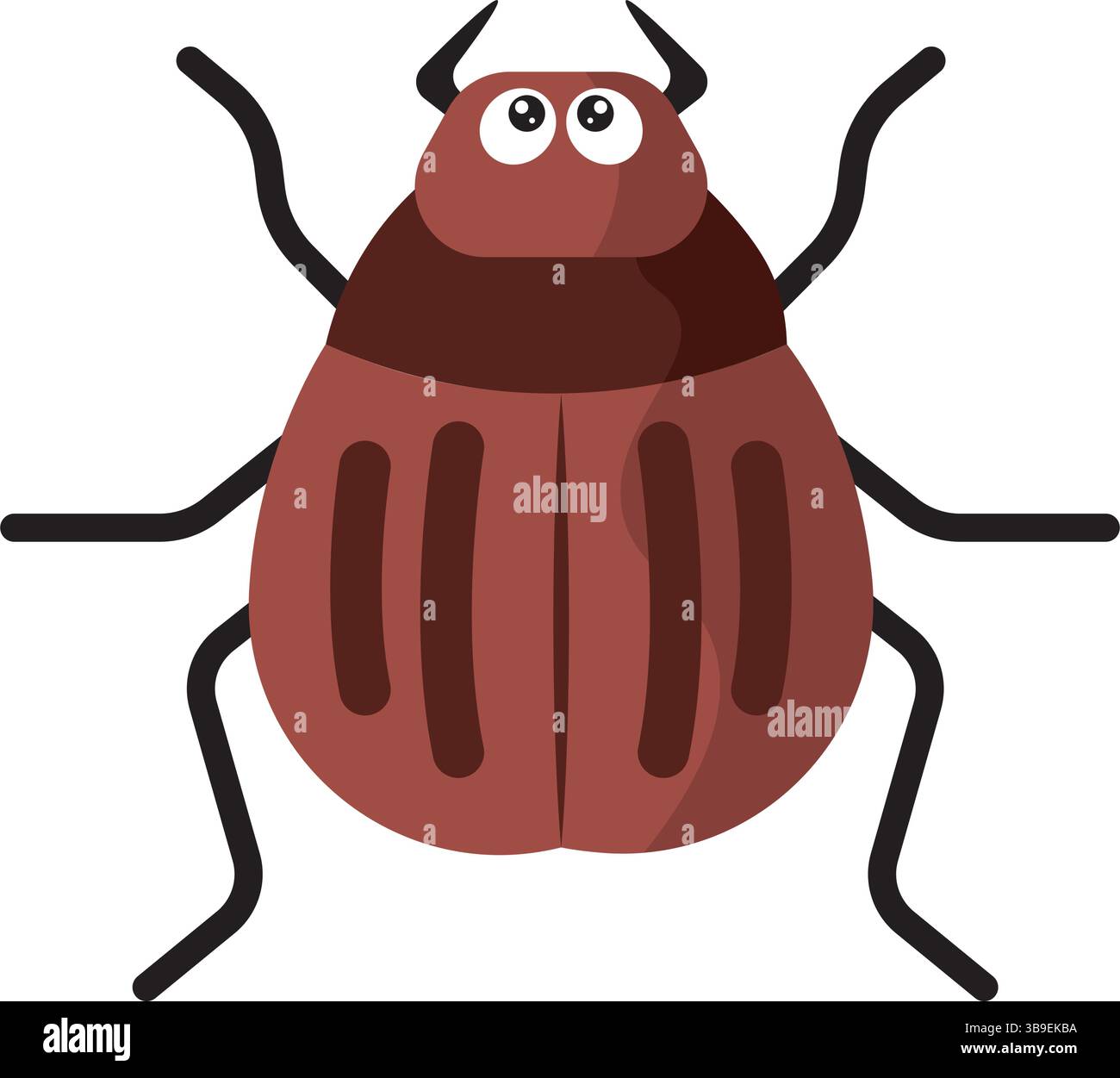 Cartoon red beetle insect. Vector illustration Stock Vector Image & Art ...