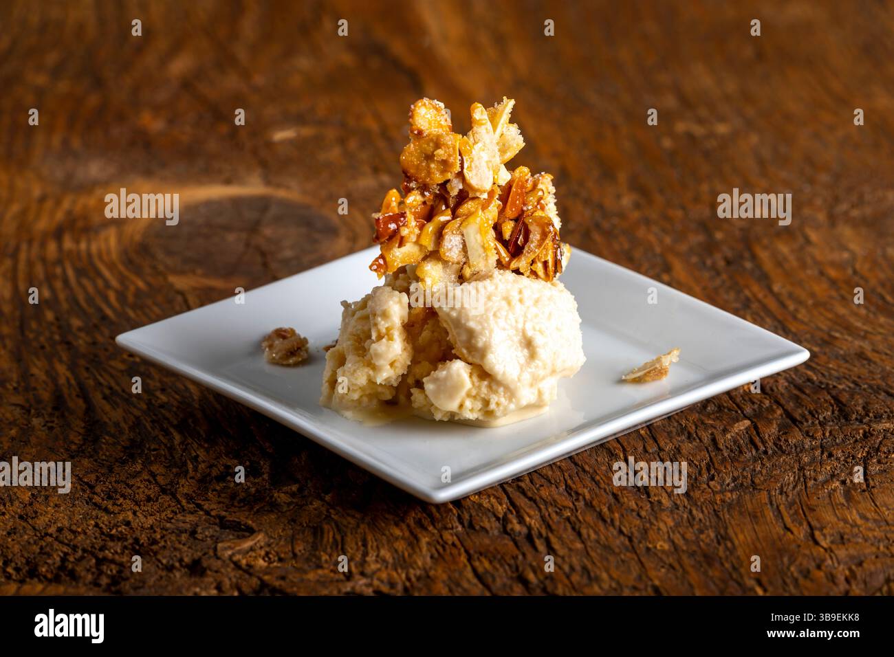 Ice creams on wooden background hi-res stock photography and images - Alamy