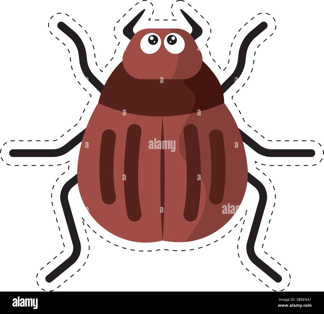 Cartoon red beetle insect. Vector illustration Stock Vector Image & Art ...