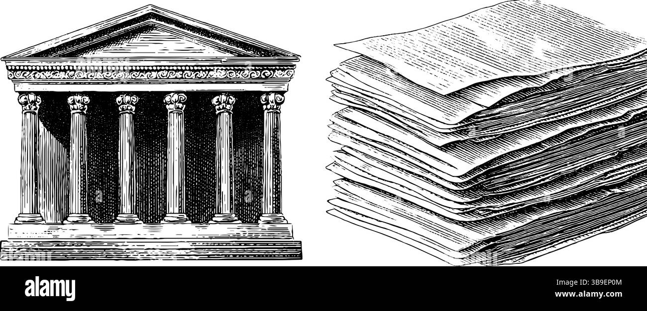 Elegant bank building Stock Vector Images - Alamy