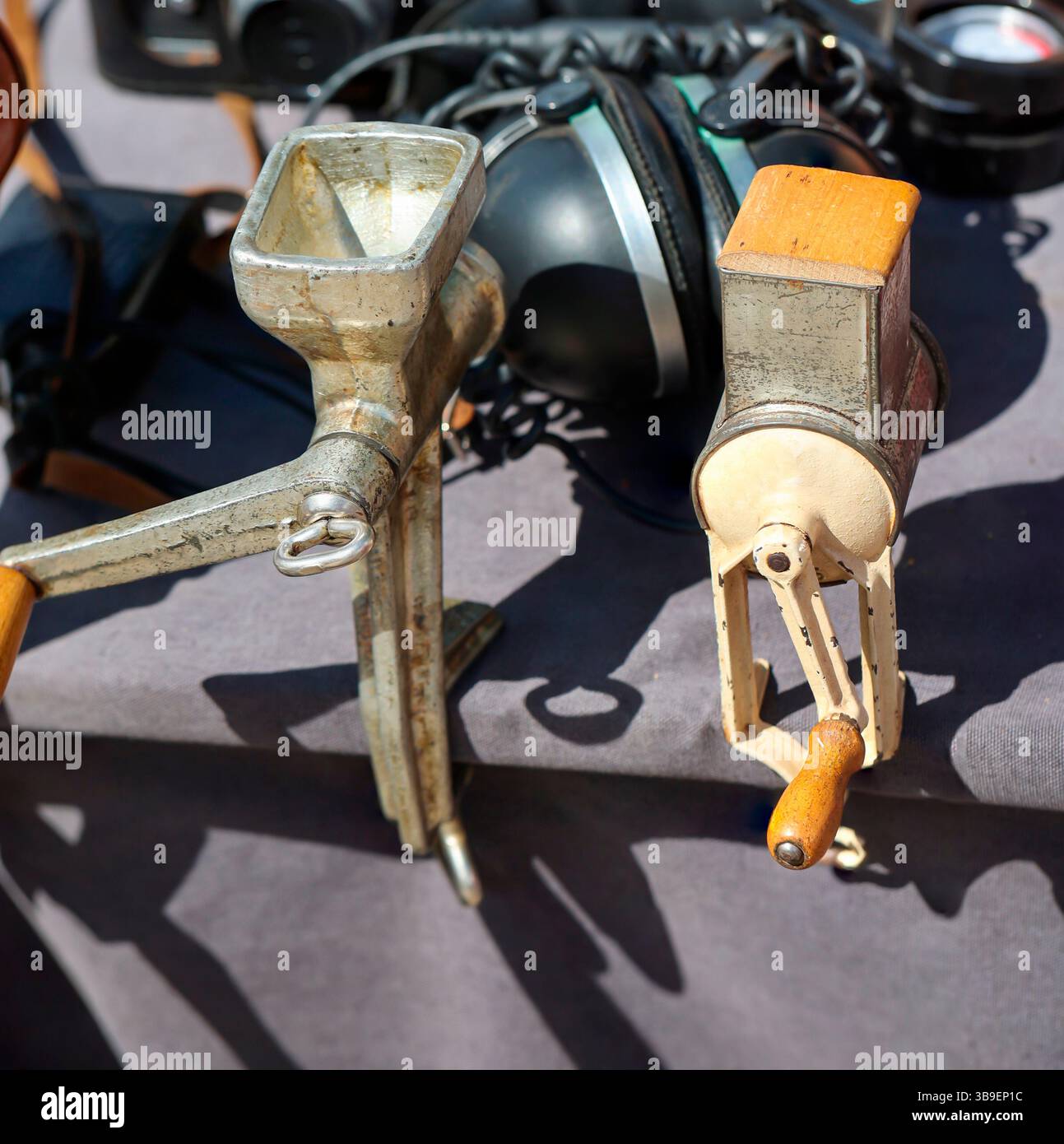 Two old meat grinders hi-res stock photography and images - Alamy