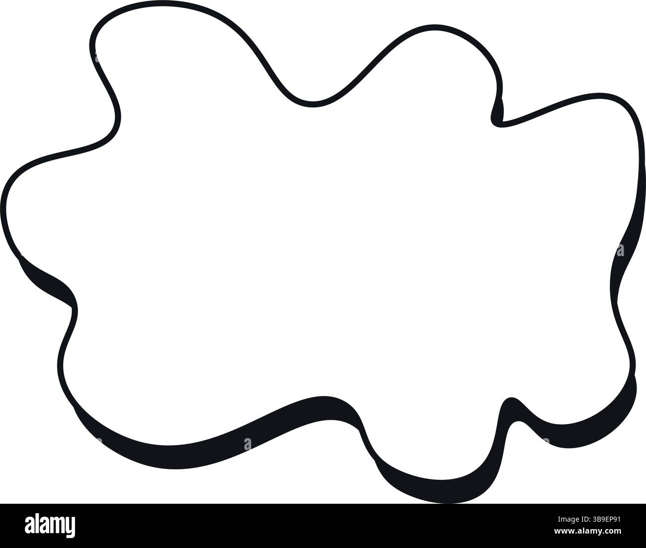 Wavy comic frame shape. Vector illustration Stock Vector Image & Art ...