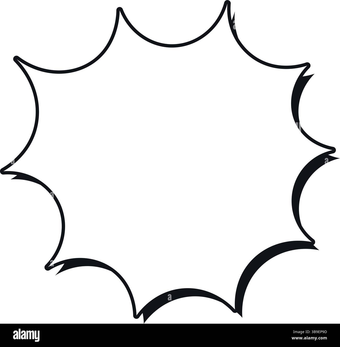 Jagged speech bubble Cut Out Stock Images & Pictures - Alamy