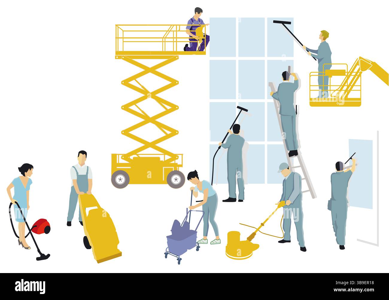 Building cleaning, cleaning and tidying up Stock Photo - Alamy