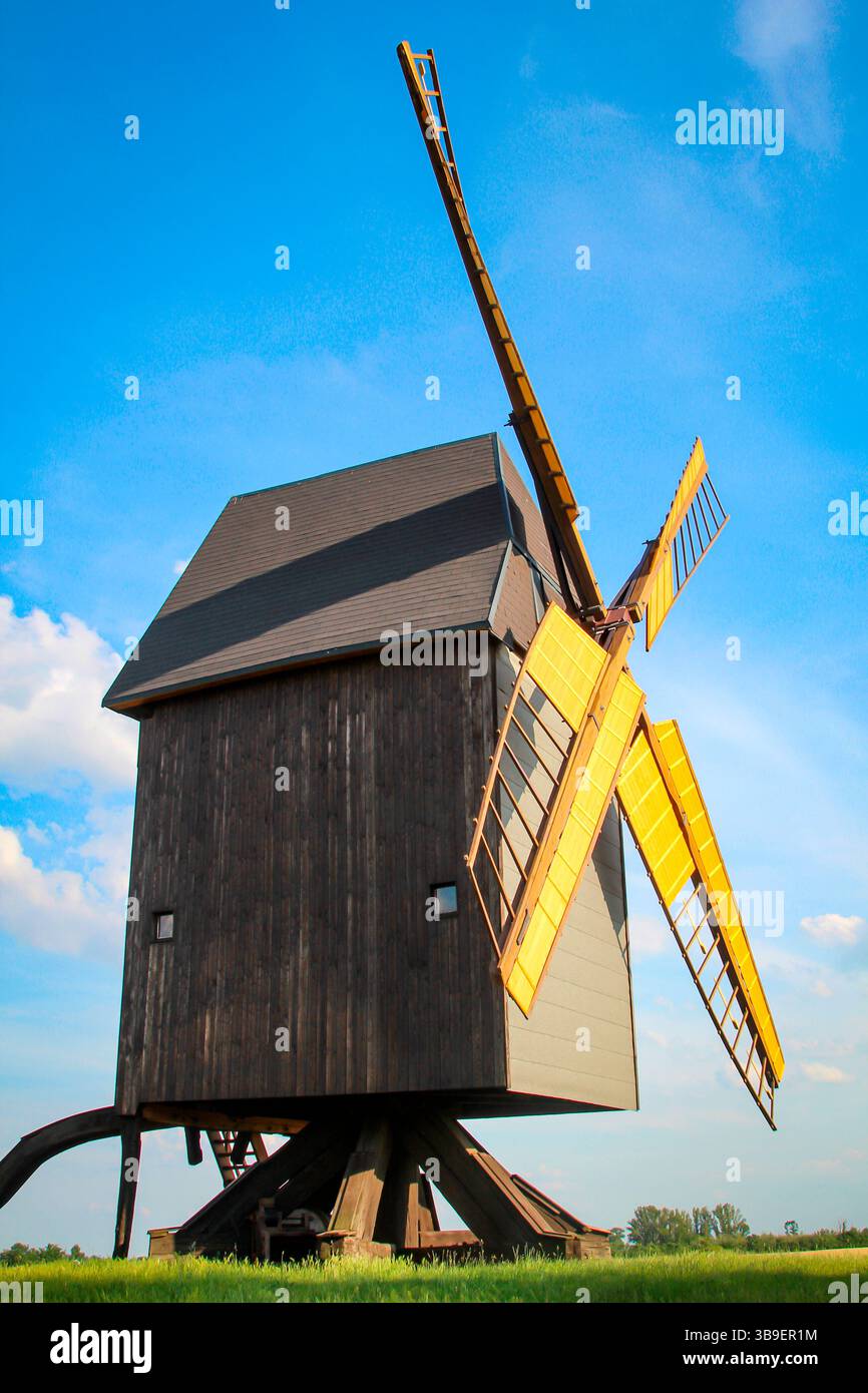 View of an old windmill Stock Photo - Alamy