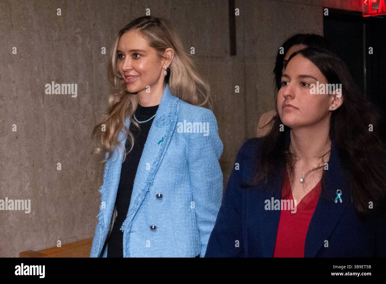 Kaja Sokola walks outside court during Harvey Weinstein's trial at state court in Manhattan ...
