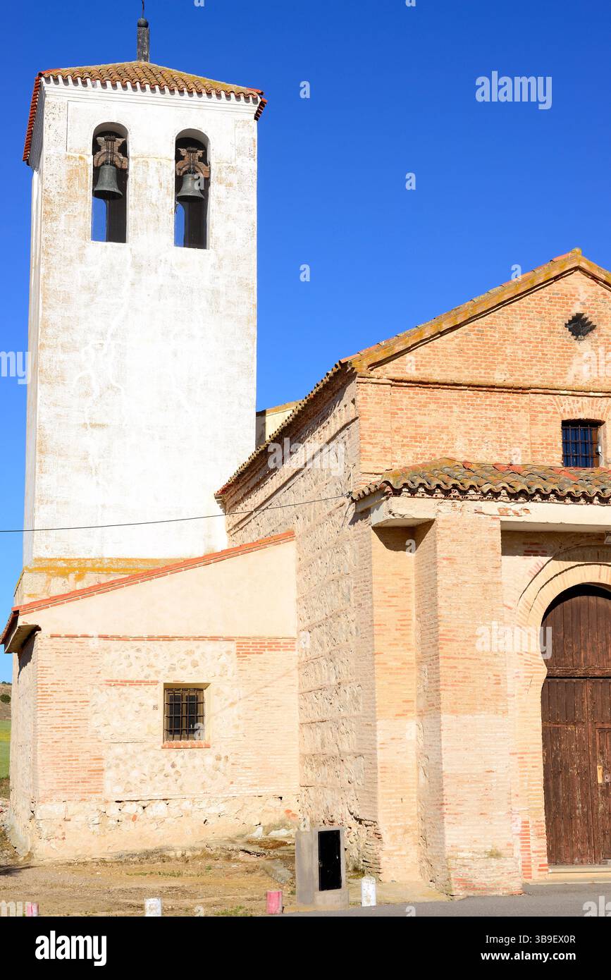 Church of Barcience, Toledo, Spain Stock Photo - Alamy