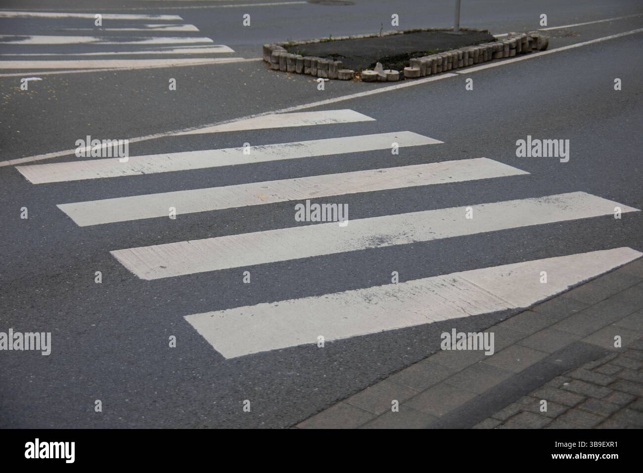 Zebra crossing as a pedestrian crossing in road traffic Stock Photo - Alamy