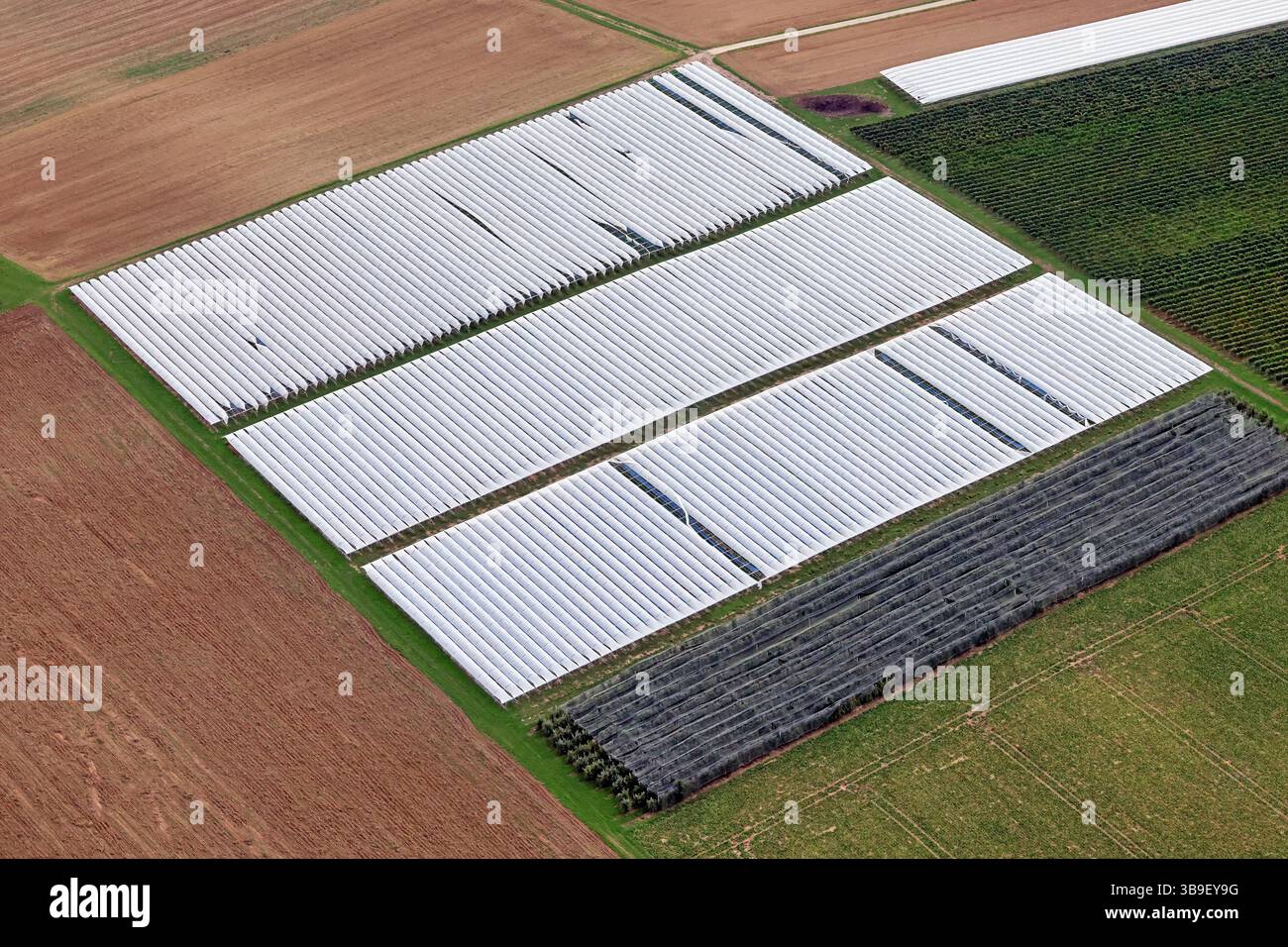 Bird's eye view of fields Stock Photo - Alamy