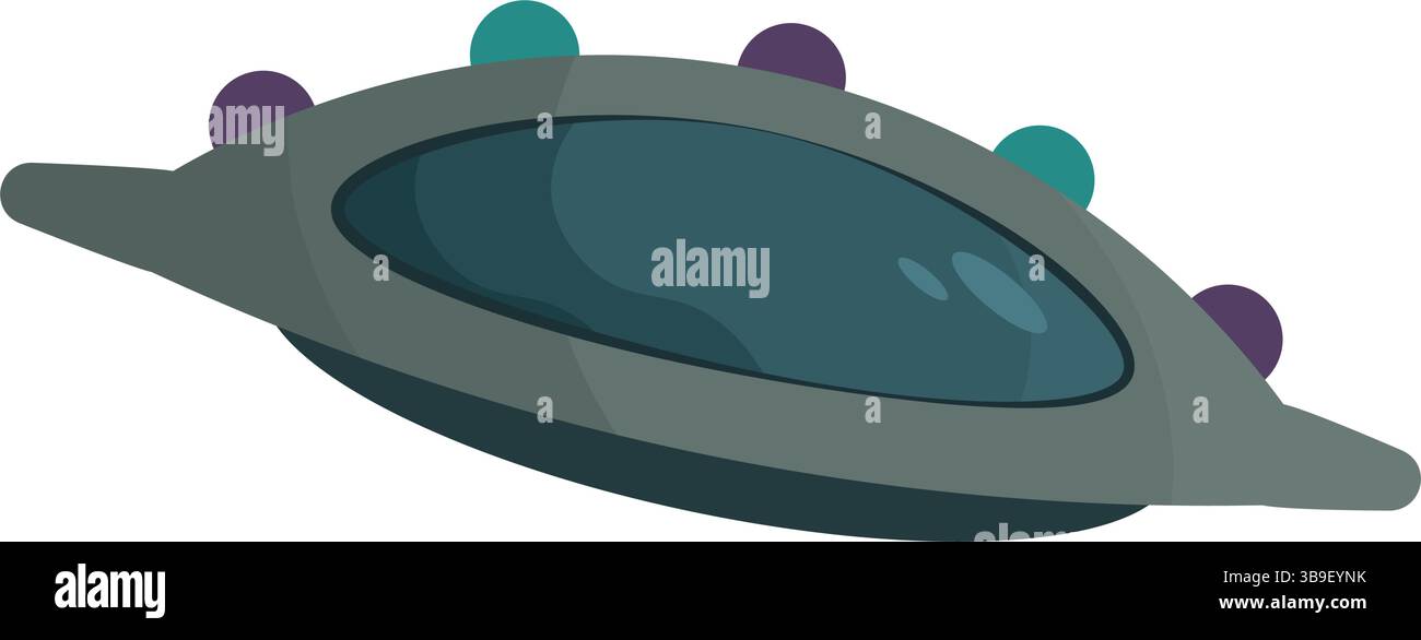 Alien spacecraft disc. Vector illustration Stock Vector Image & Art - Alamy