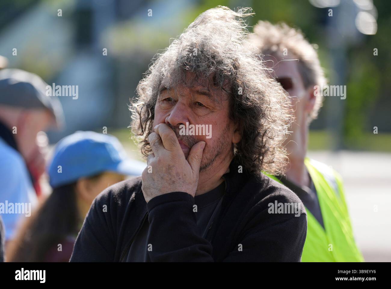 Actor Stephen Rea during a pro-Palestine protest outside the RTE in ...