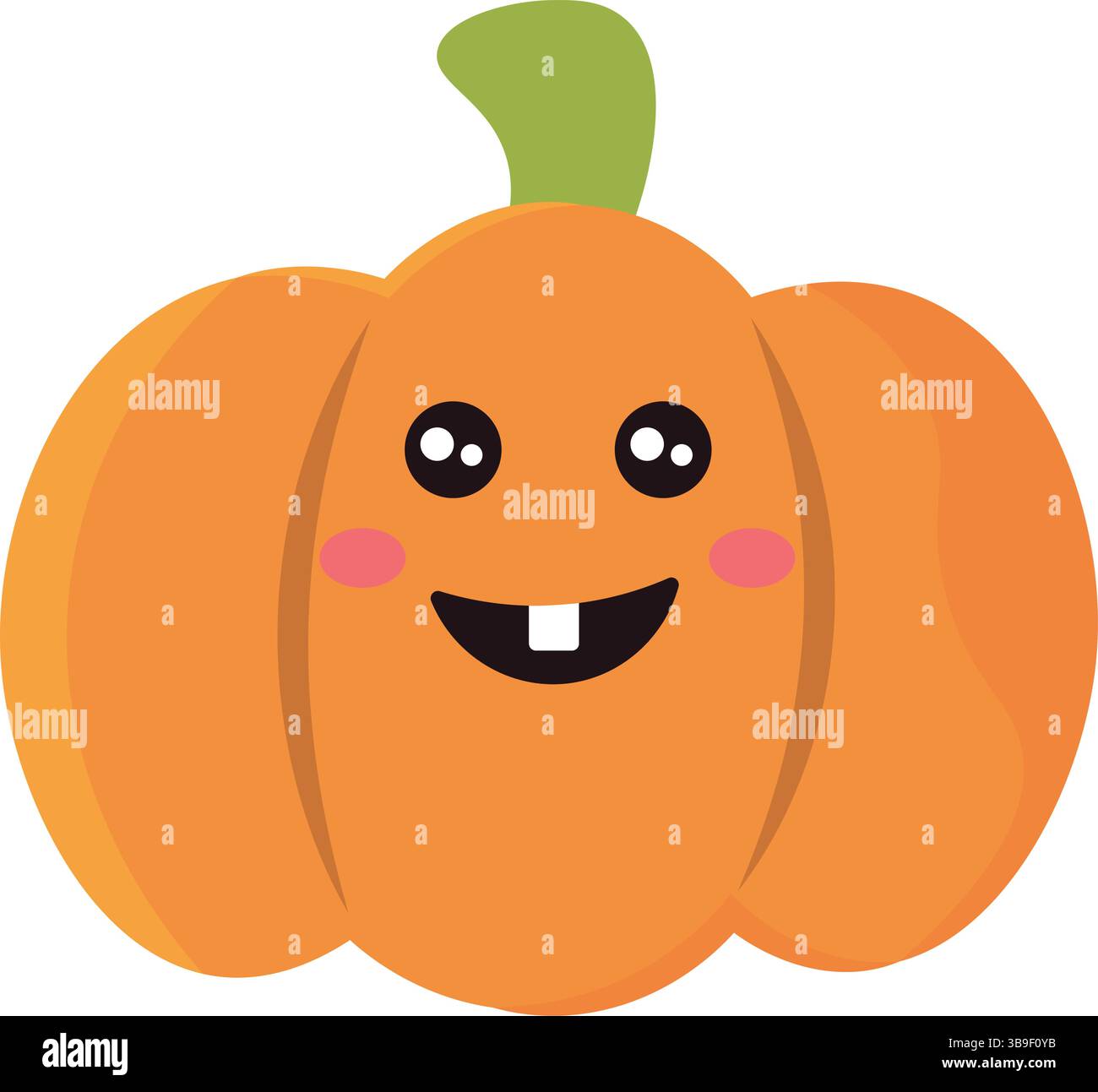 Pumpkin cartoon smiling. Vector illustration Stock Vector Image & Art ...