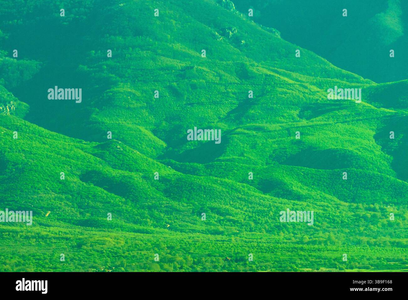 Contours of Spring: Layered Hills in Detail Stock Photo - Alamy