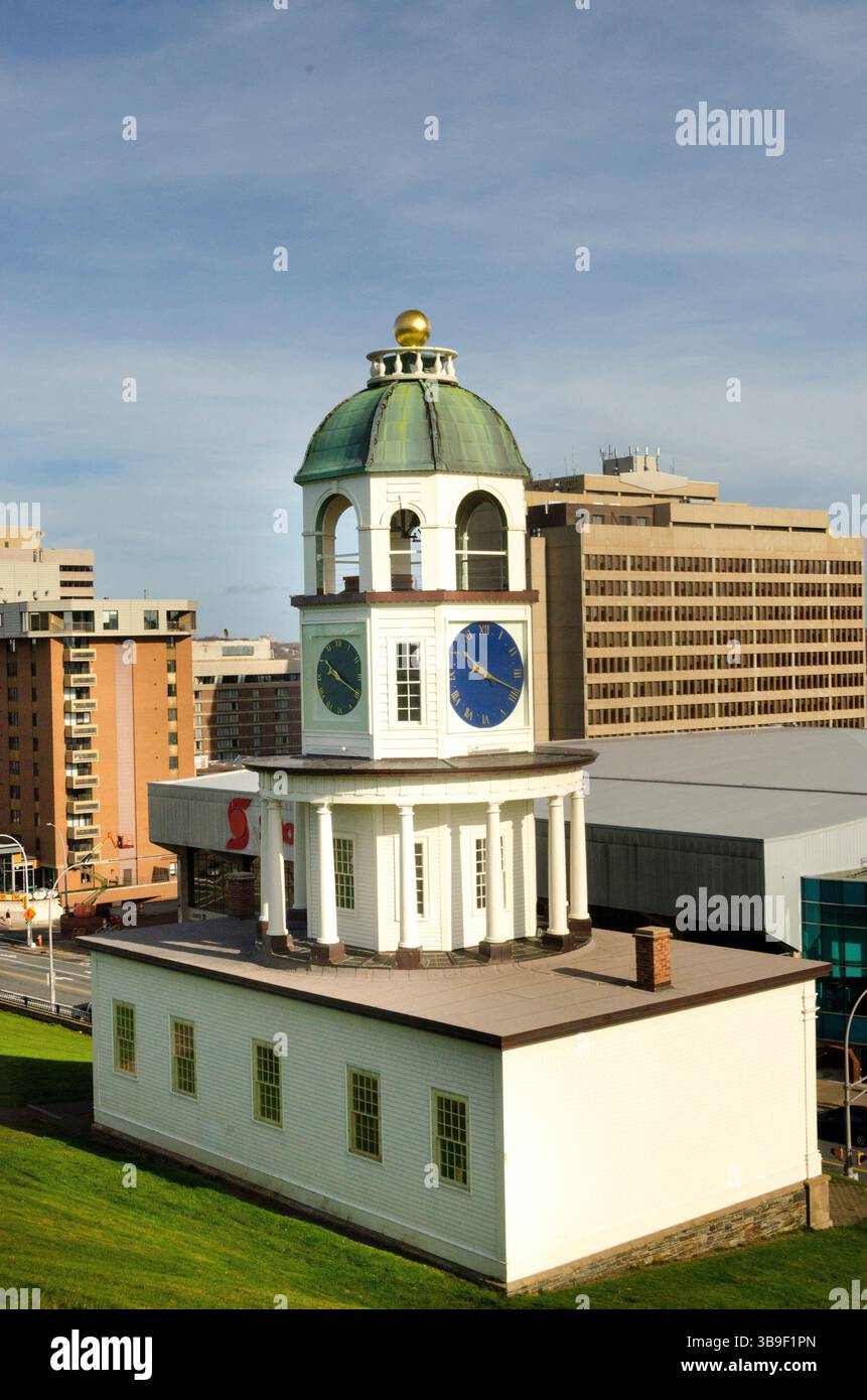 Halifax Town Clock below the Citadel Stock Photo - Alamy