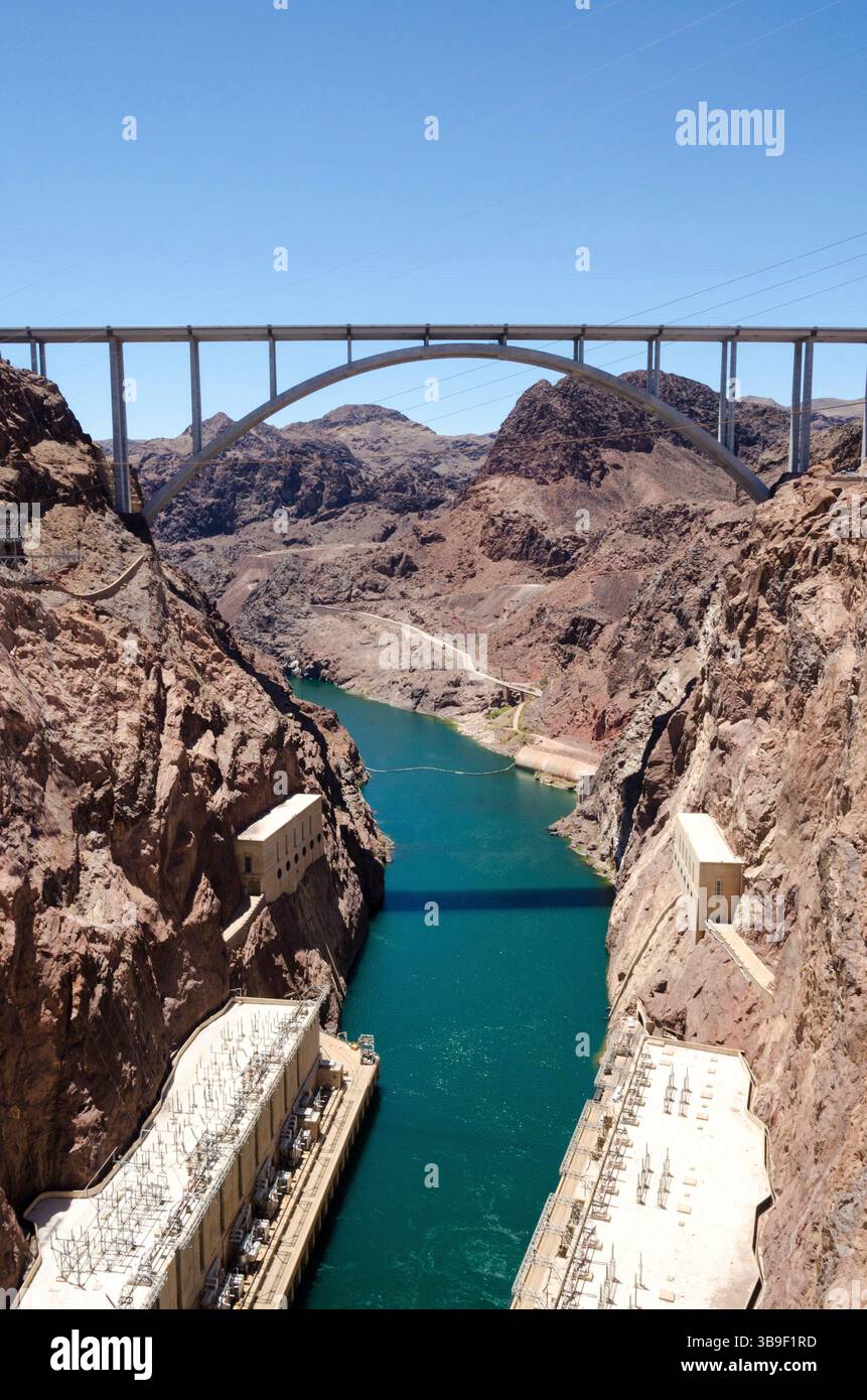 Mike ocallaghan pat tillman memorial bridge behind hoover dam hi-res ...