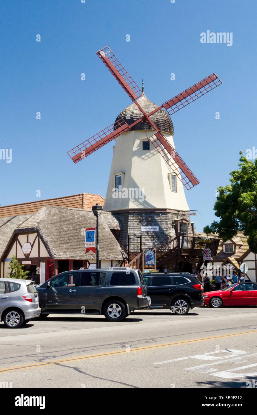 The Danish Mill in Solvang Stock Photo - Alamy