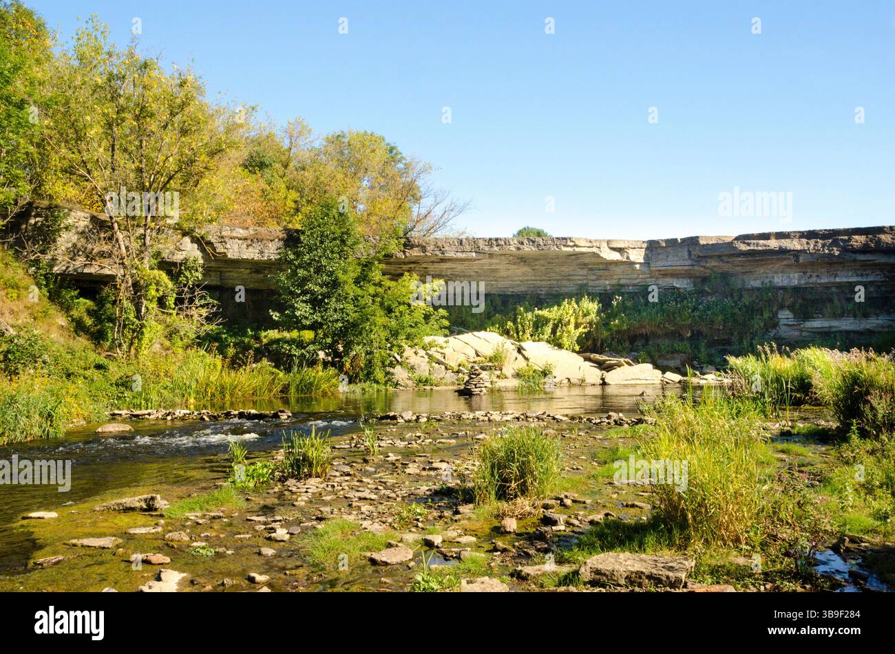 Runoff of the jagala jogi after the jagala waterfall hi-res stock ...