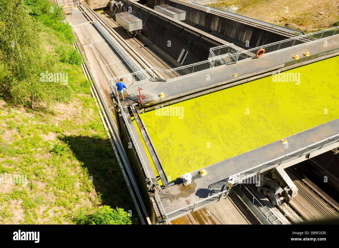 Basin trough of the ship lift Stock Photo - Alamy
