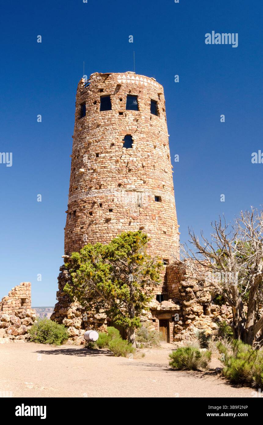 Stone tower at Navajo Point Stock Photo - Alamy